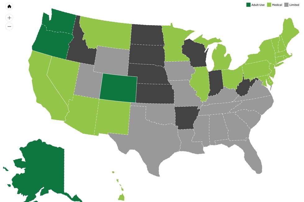 This Interactive Map Helps You Navigate America's Confusing Marijuana ...