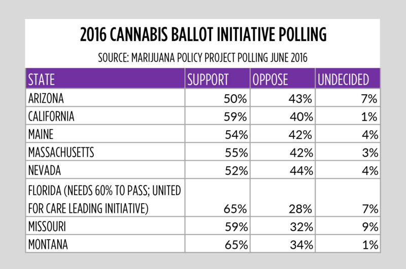 Polling Shows Strong Support for Marijuana Legalization in 2016 | AllBud